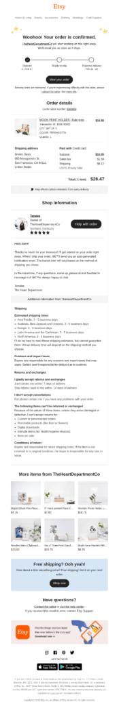 Order Confirmation Emails: Examples + Best Practices